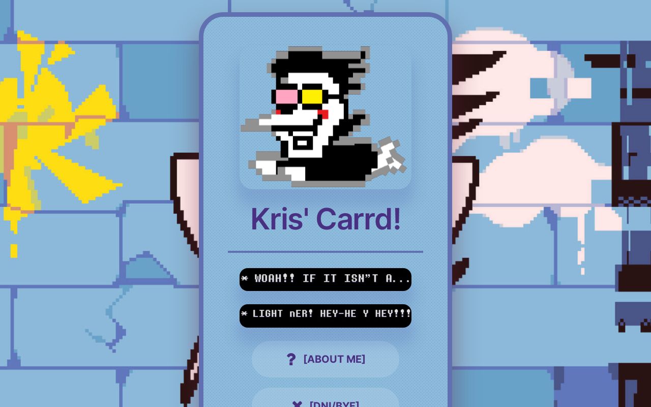 *silly spamton carrd go brrr